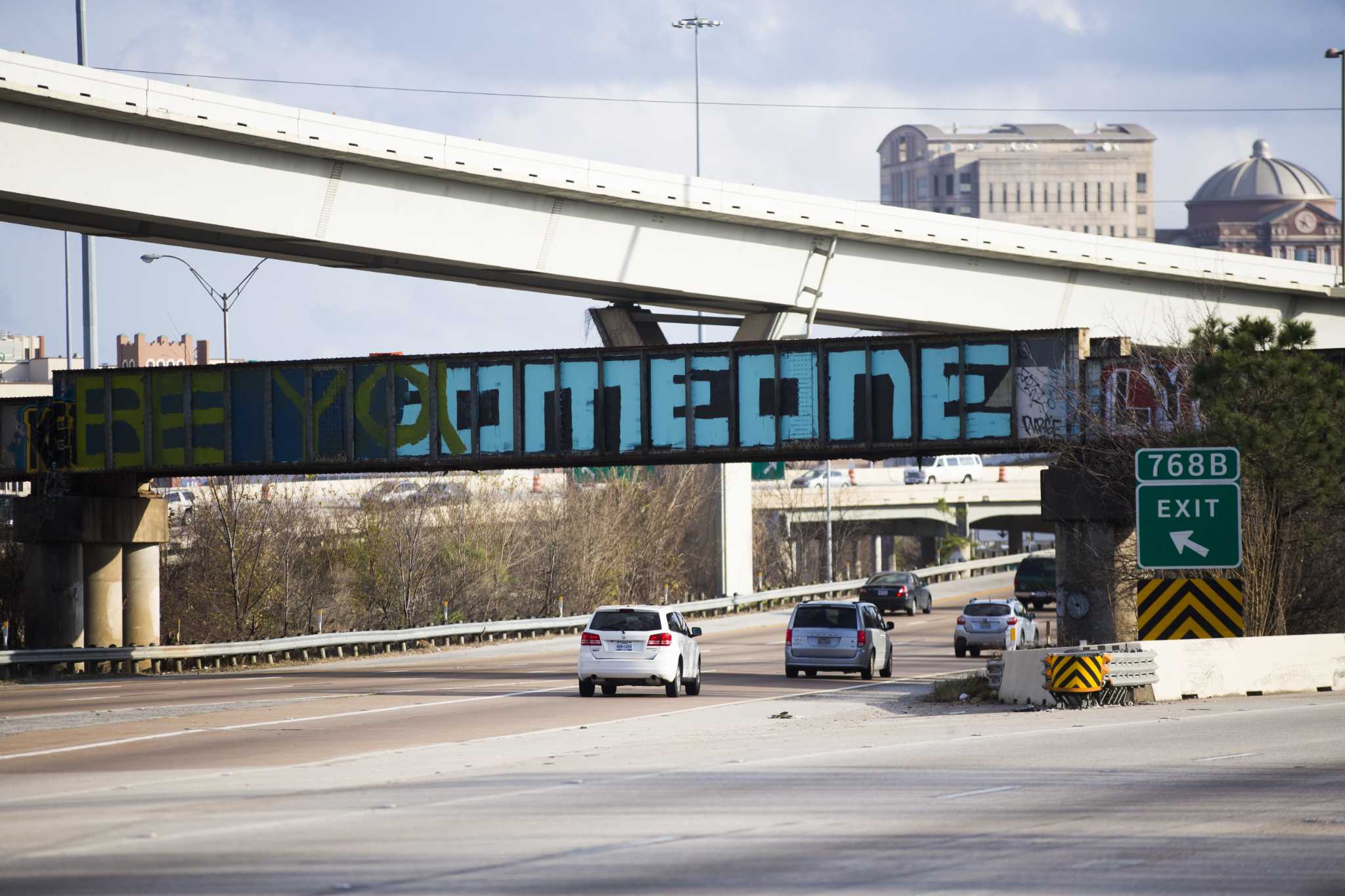 Be Someone Houston Drawings Houston's Iconic 'Be Someone' Graffiti