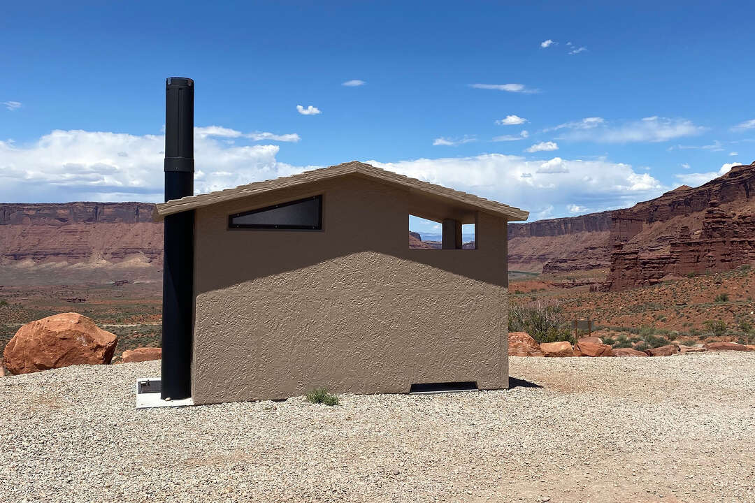 This outhouse in Moab, Utah, is truly an unnatural wonder