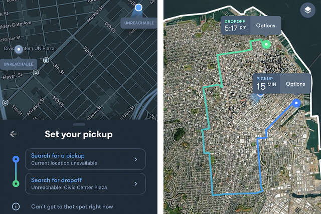 Where Waymo suspended service in SF due to anti-ICE protests