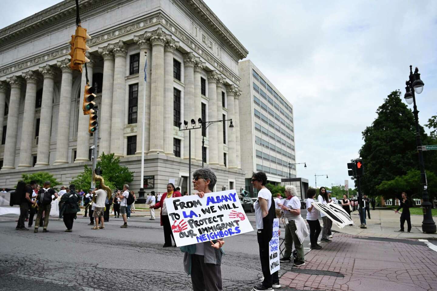 For second day, anti-ICE protesters gather in Albany
