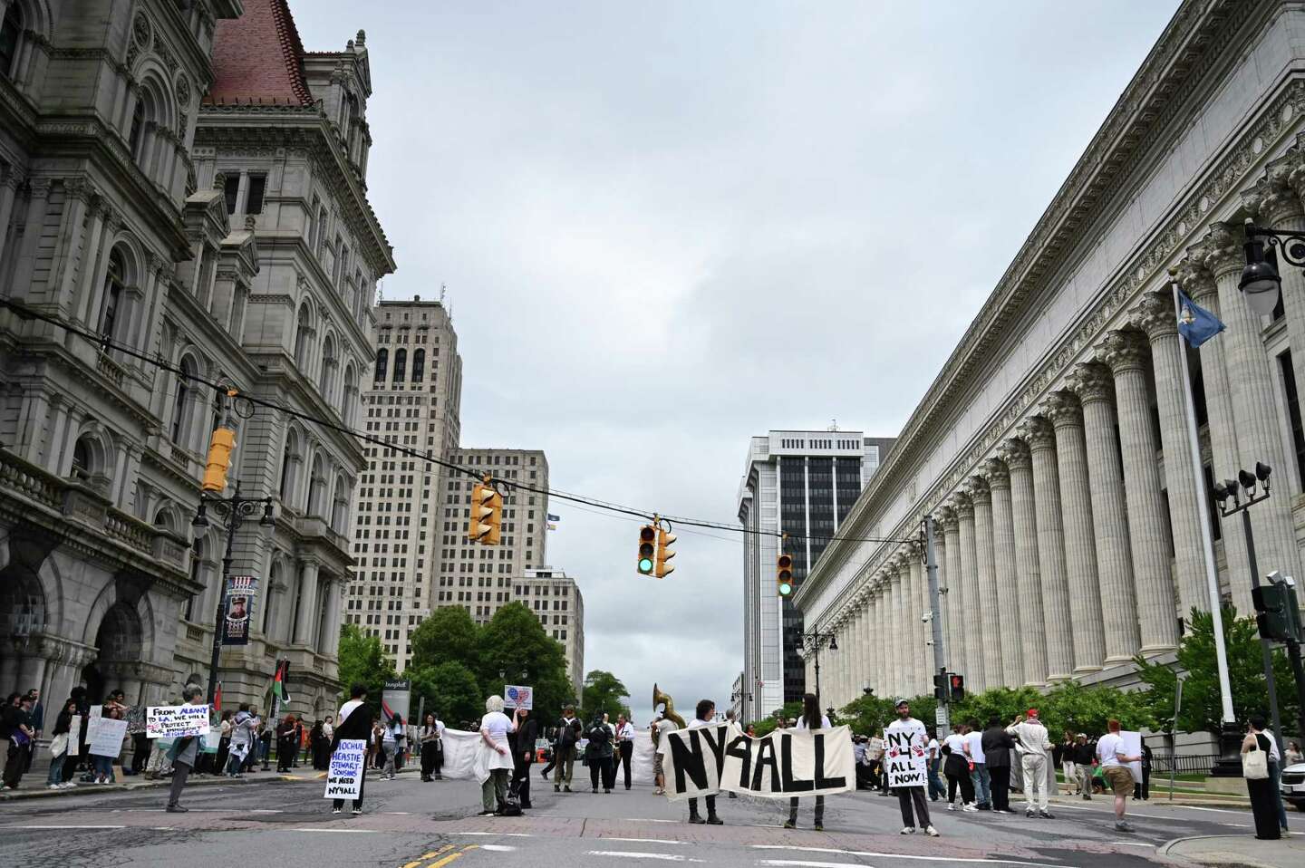 For second day, anti-ICE protesters gather in Albany
