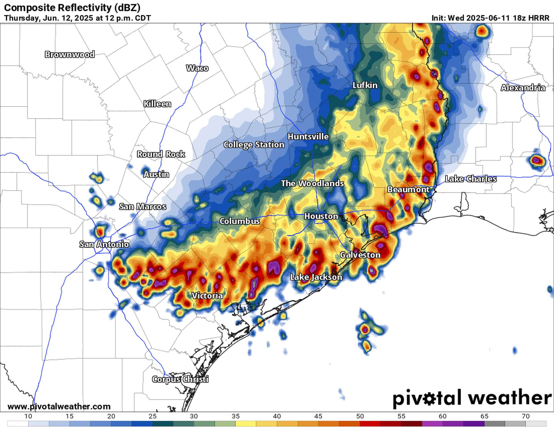 Heavy rainfall, strong storms to slow Houston drivers Thursday