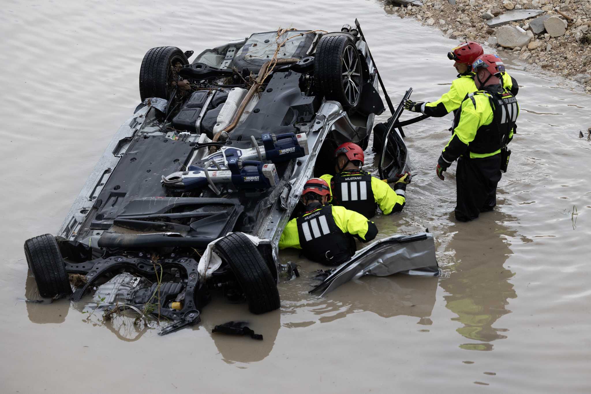 Flooding in San Antonio leaves five dead; rescue operations ongoing.