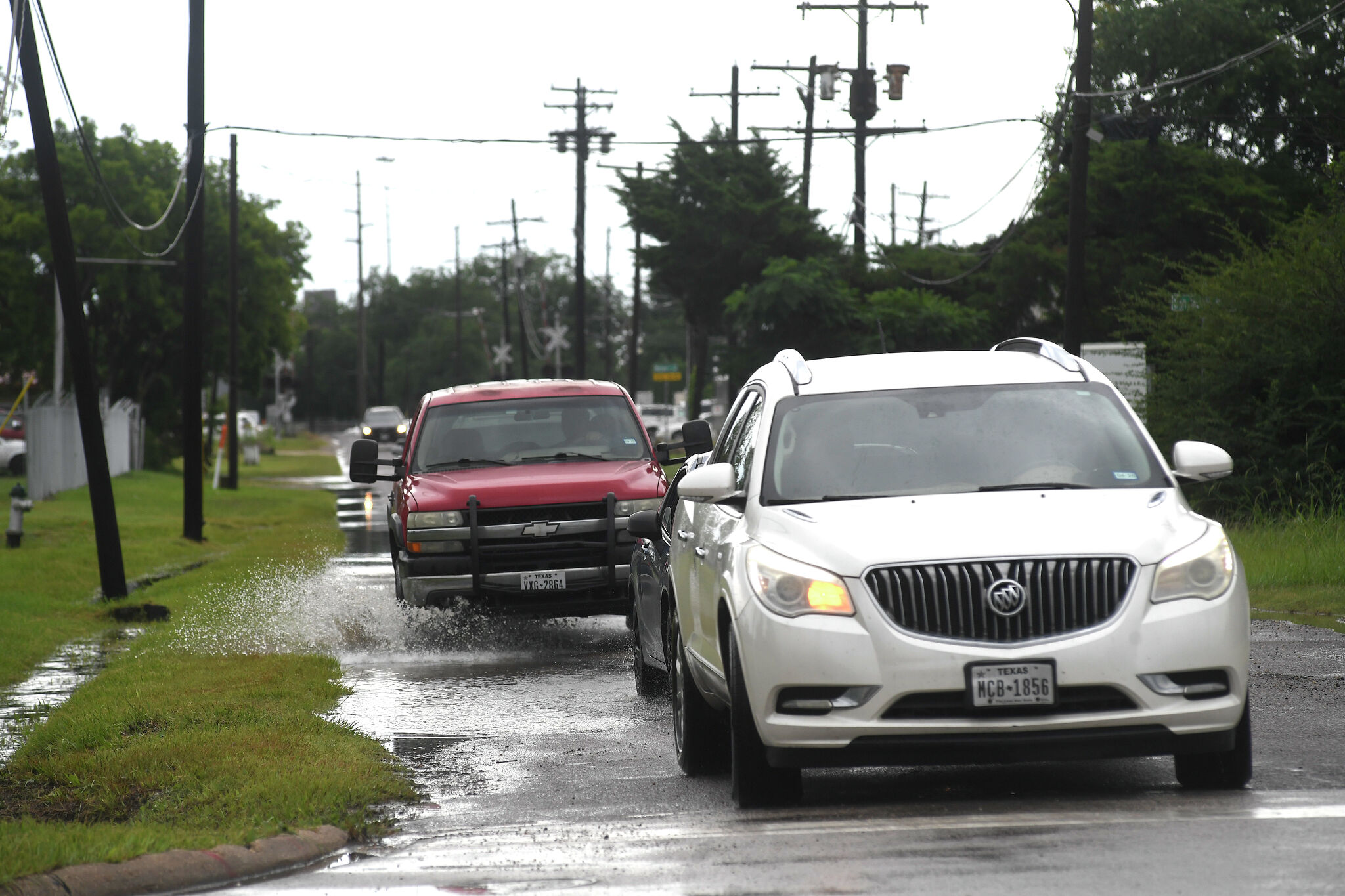 Beaumont's wet roads are causing a bit more traffic than usual