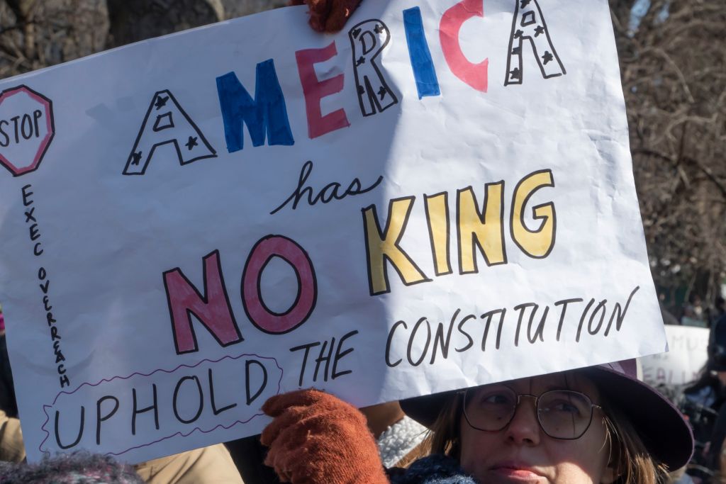 Big Rapids Flag Day protest targets Trump’s democracy actions
