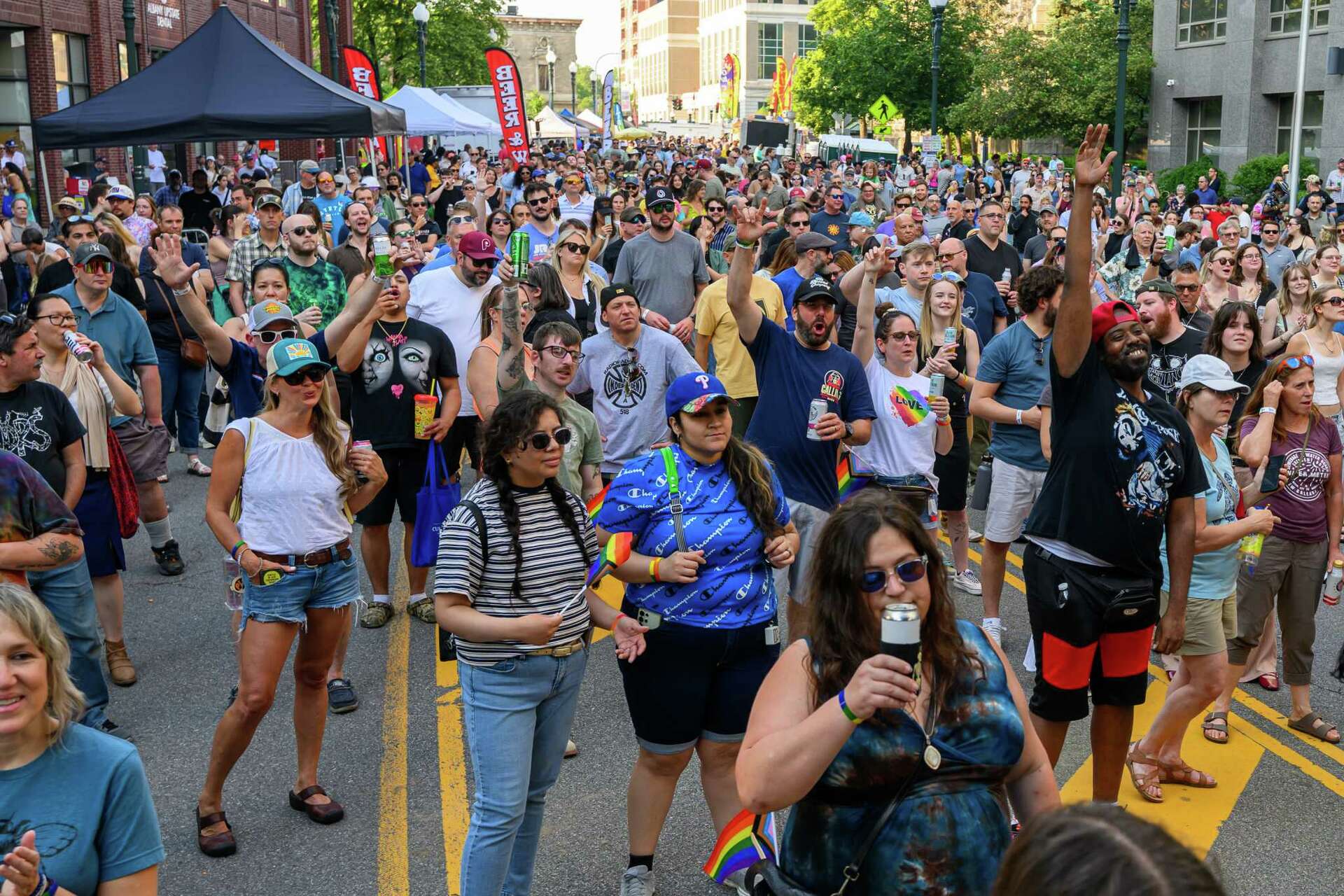 Downtown Albany seeing a Alive at Five in Tricentennial Park