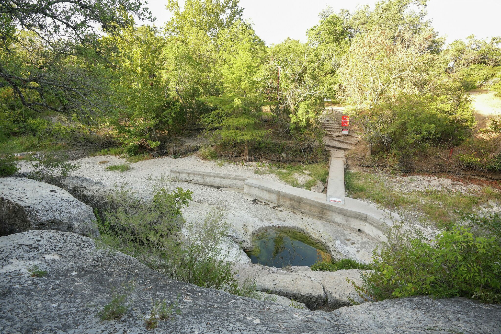 Jacob's Well Natural Area closes from sudden flooding
