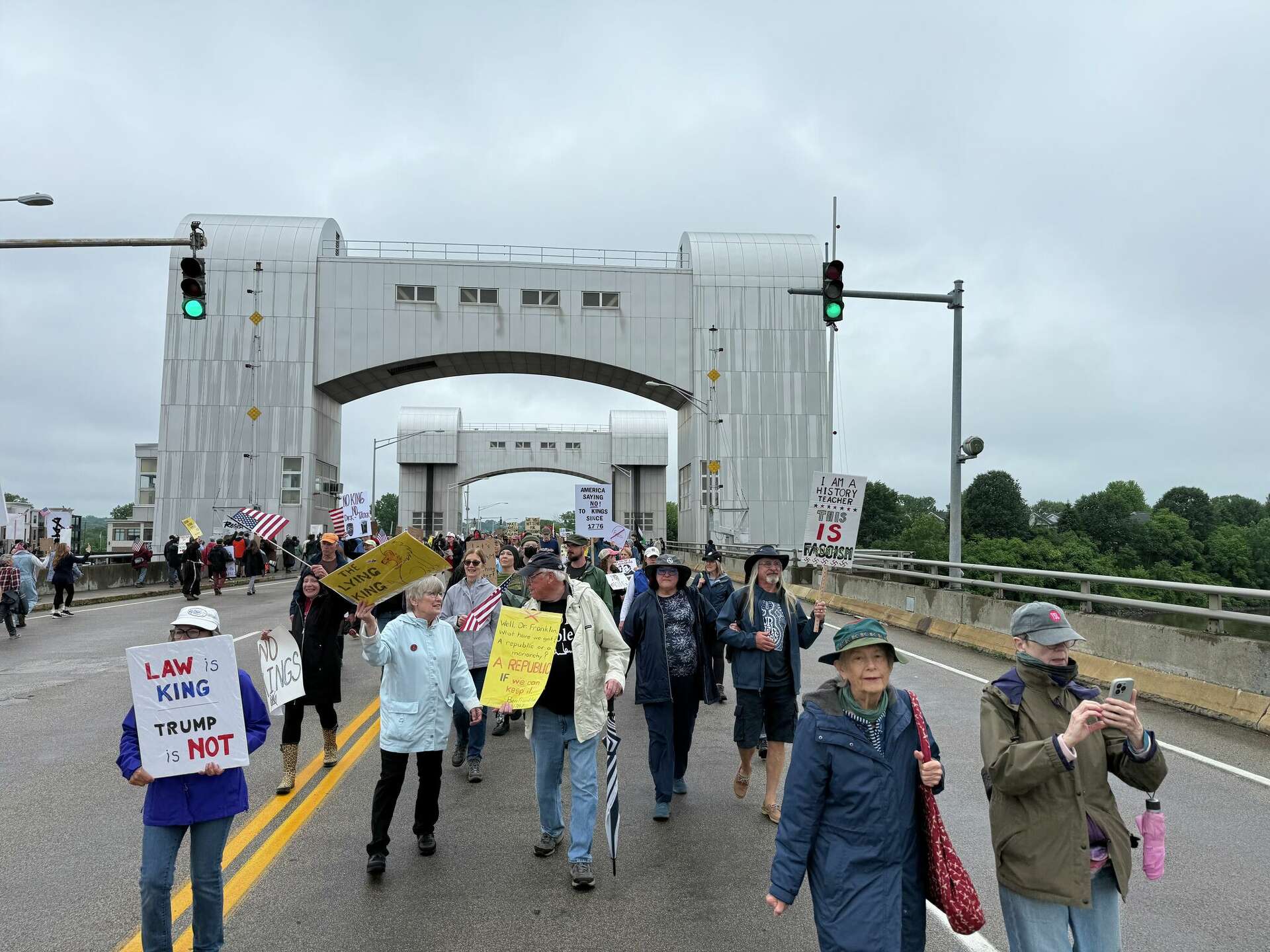 Albany 'No Kings' protests bring people to the streets