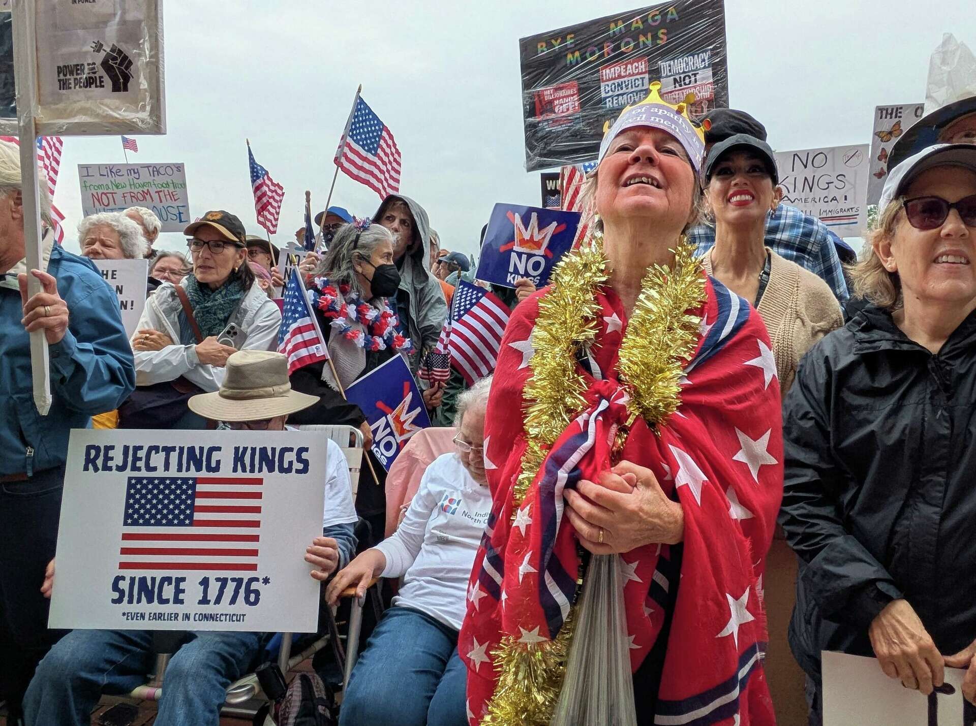 Thousands gathered for Connecticut 'No Kings' protests
