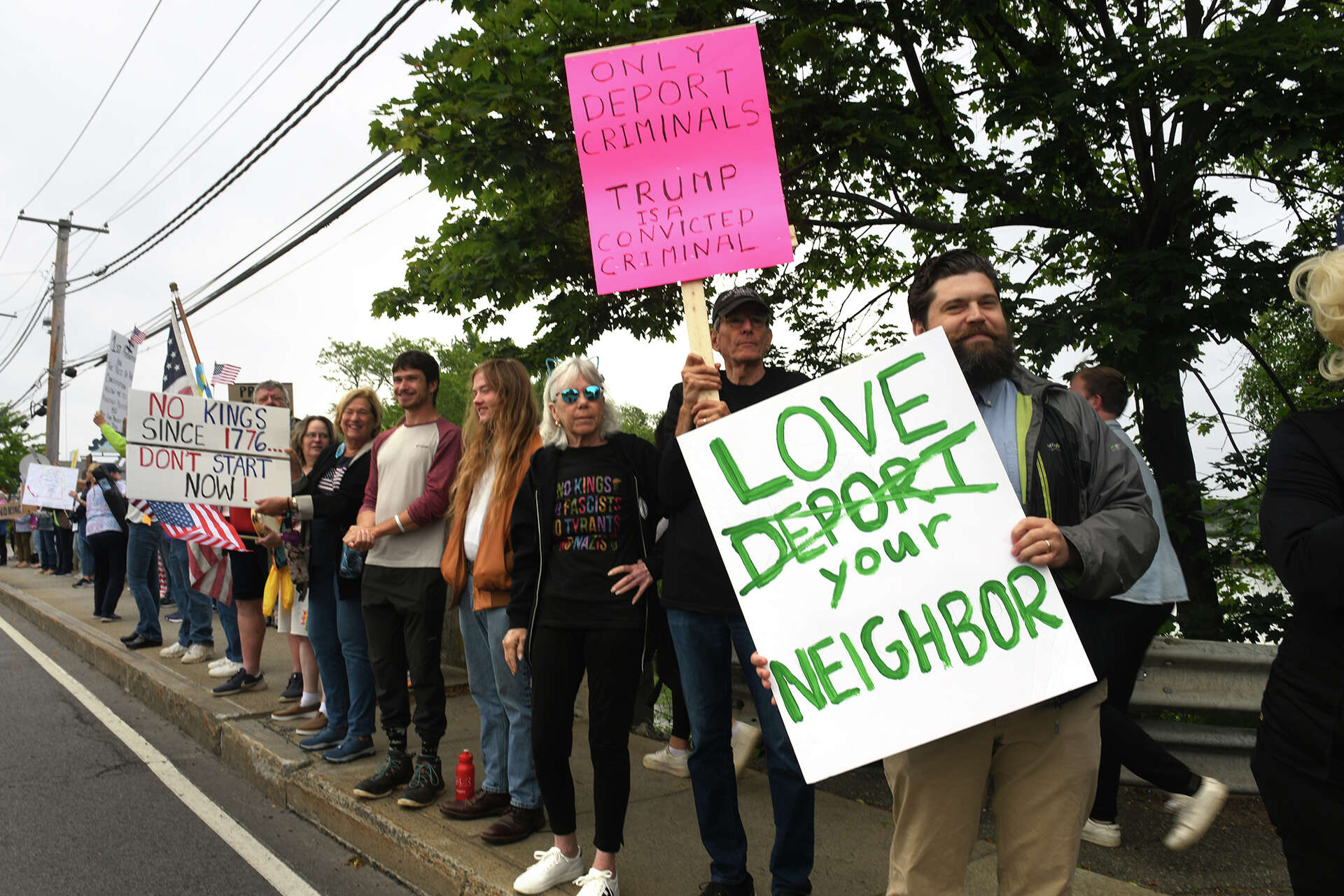 Thousands gathered for Connecticut 'No Kings' protests