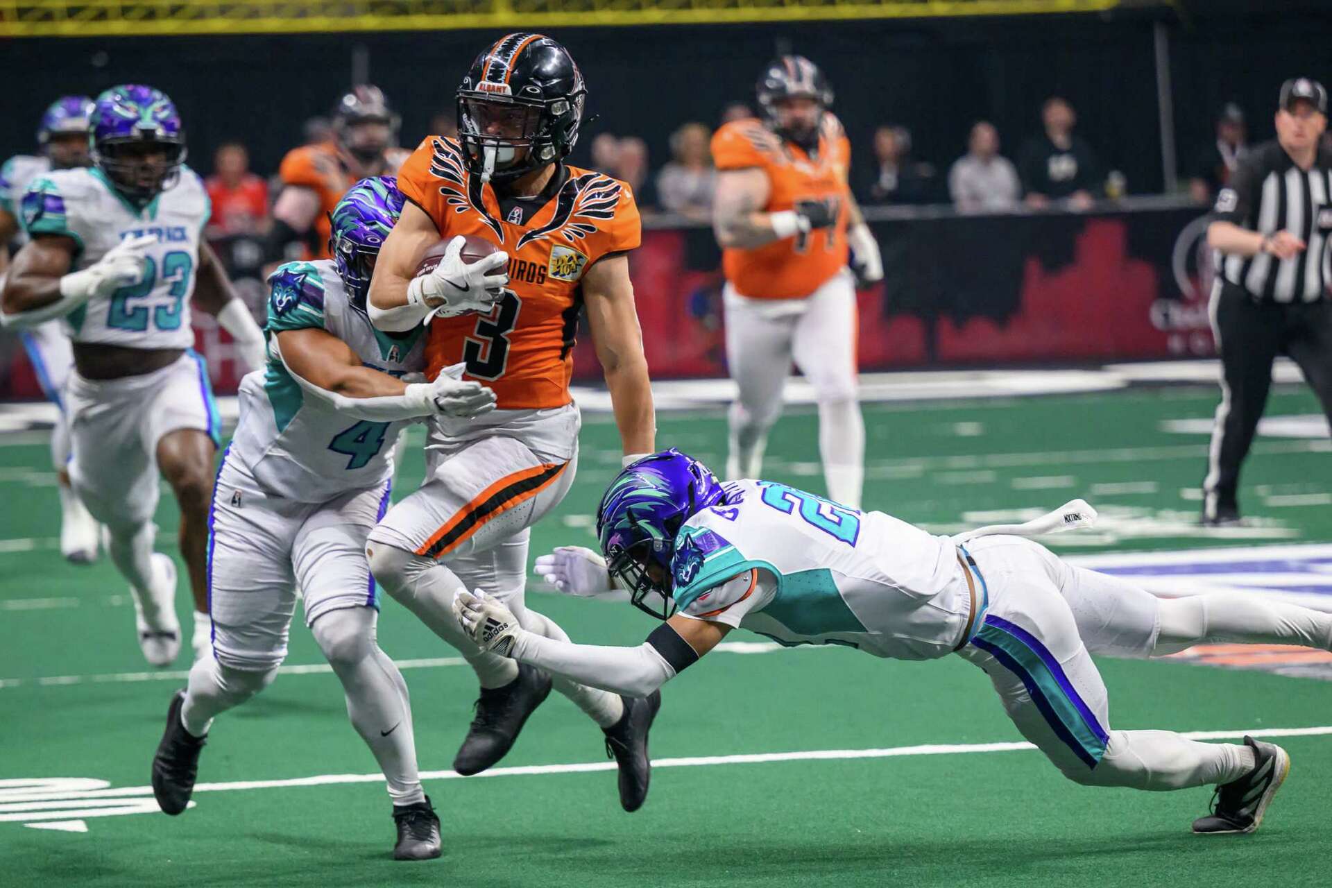 Albany Firebirds complete undefeated Arena Football One regular season