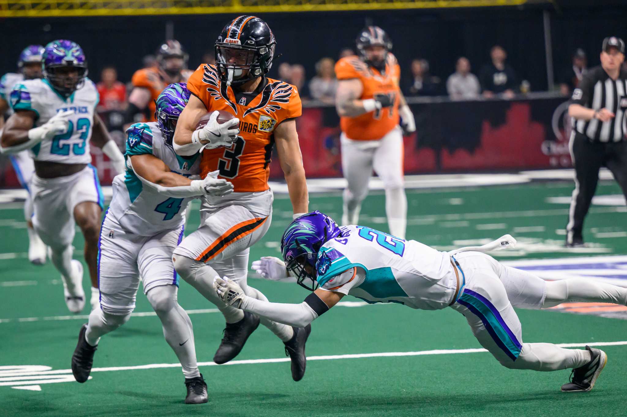Albany Firebirds cap off undefeated Arena Football One season
