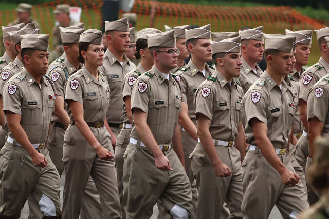 Texas A&M Corps of Cadets participates in Trump's military parade