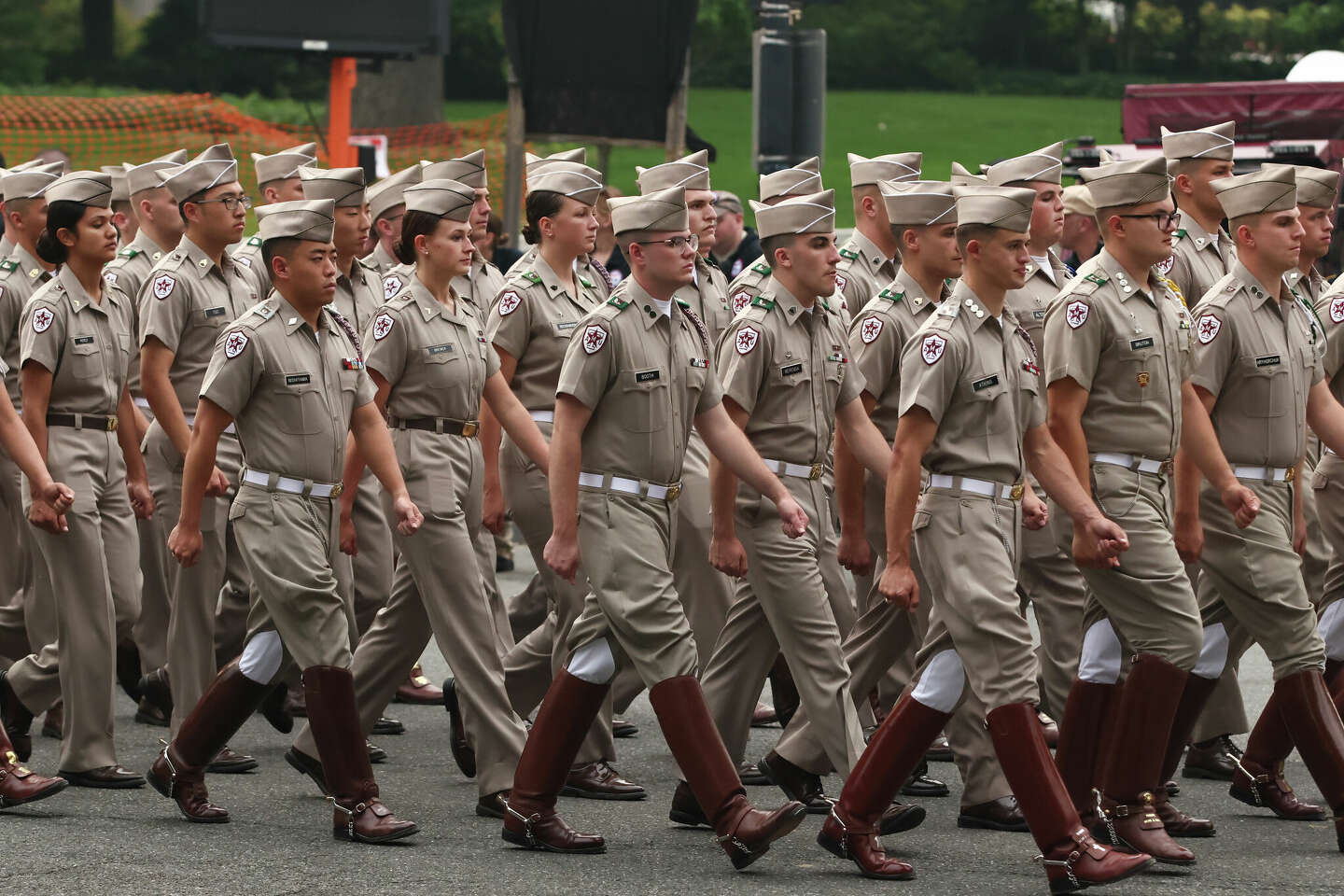 Texas A&M Corps of Cadets participates in Trump's military parade