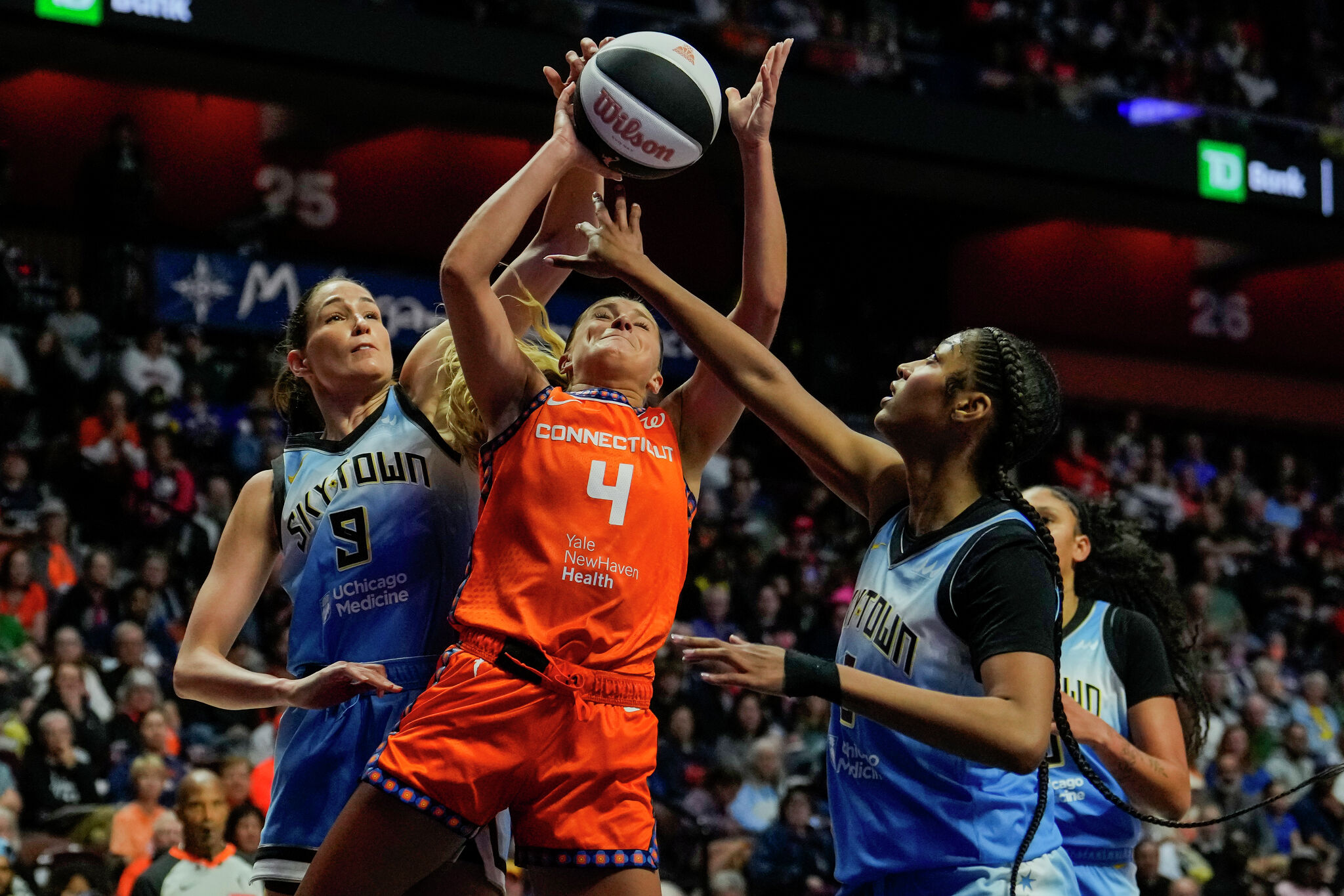 Angel Reese records triple-double in Sky's WNBA win over Sun