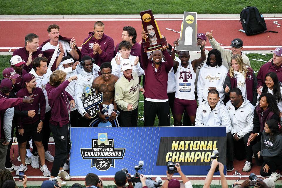 NCAA track and field: Aggies men win title, women finish top 3