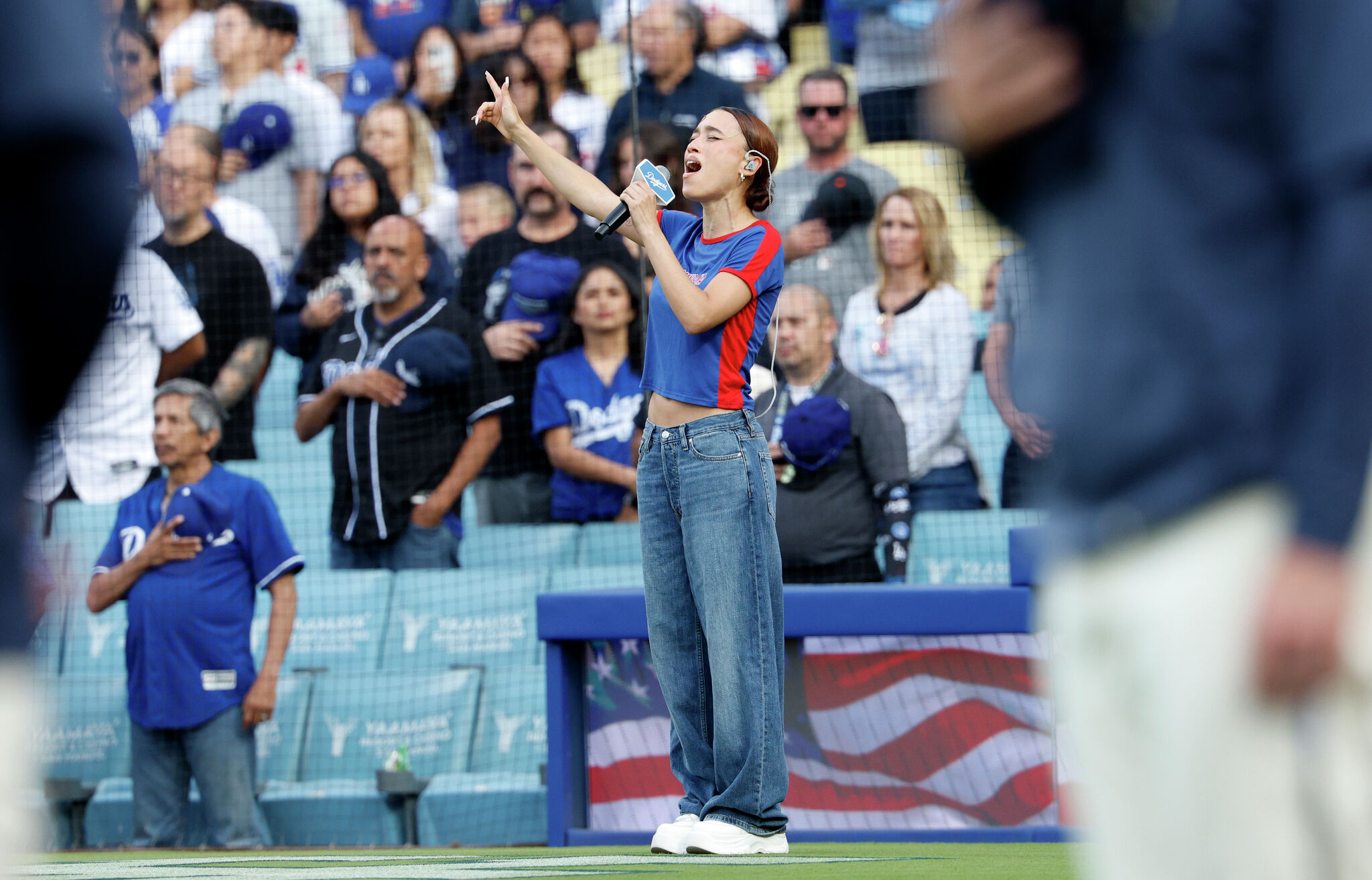 Nezza sings 'Star Spangled Banner' in Spanish after Dodgers say 'no'