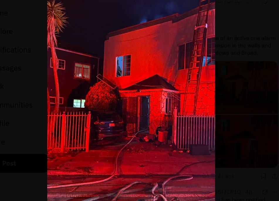 S.F. Balboa Park fire displaces 12 people