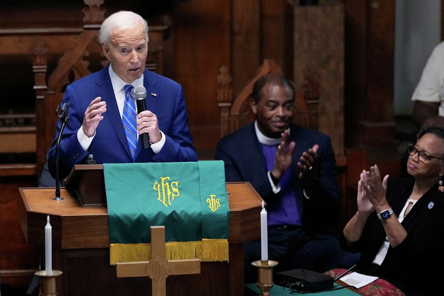 Joe Biden visits Galveston’s historic Reedy Chapel for Juneteenth