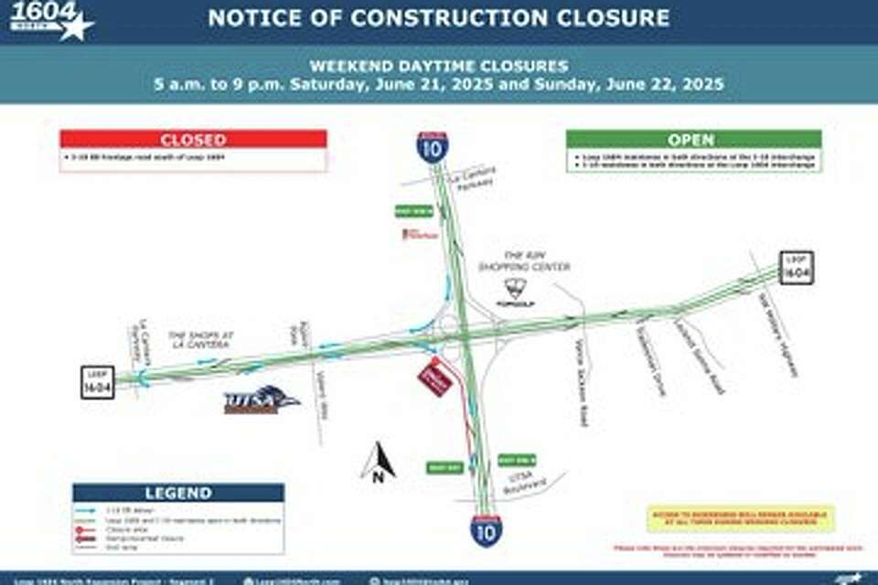 Brace for major closures on Loop 1604 and I-10 within hours