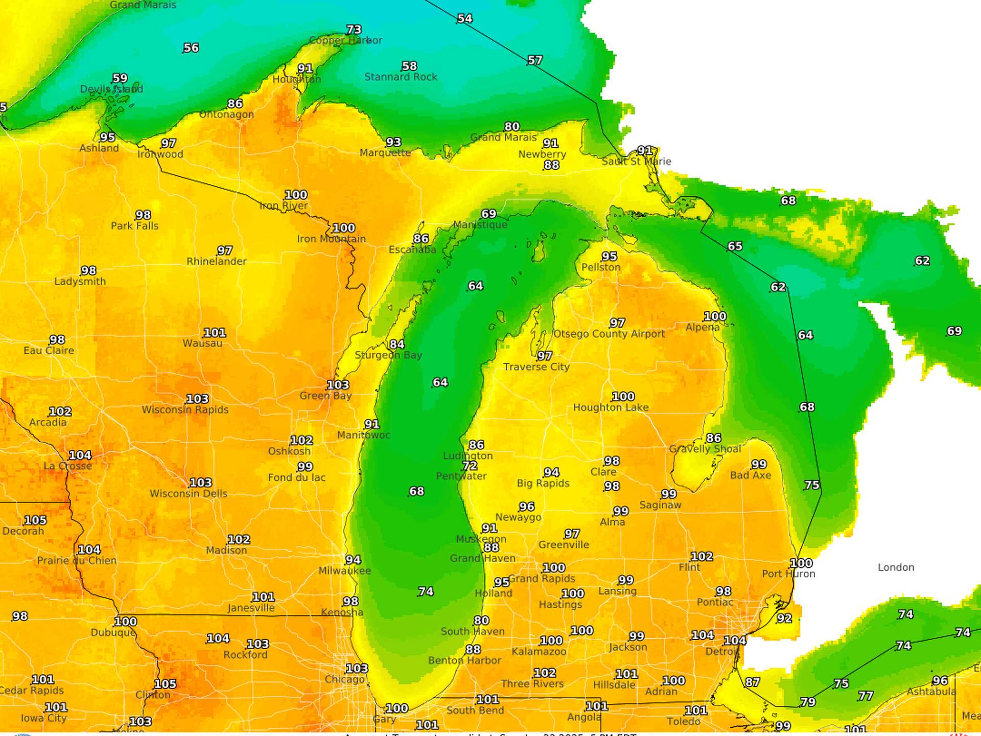 Extreme Heat Watch issued for Michigan: Heat indexes over 100 expected