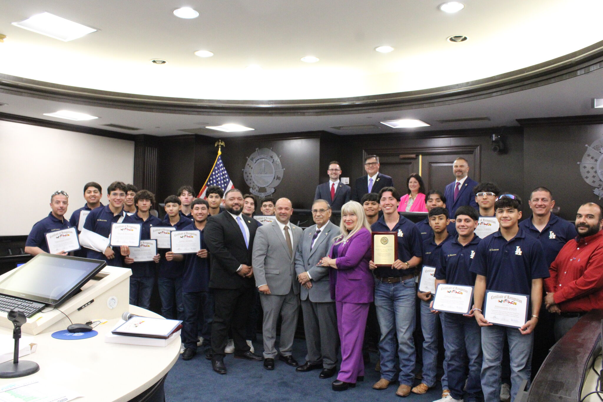 Laredo City Council celebrates Alexander baseball champions, MVP