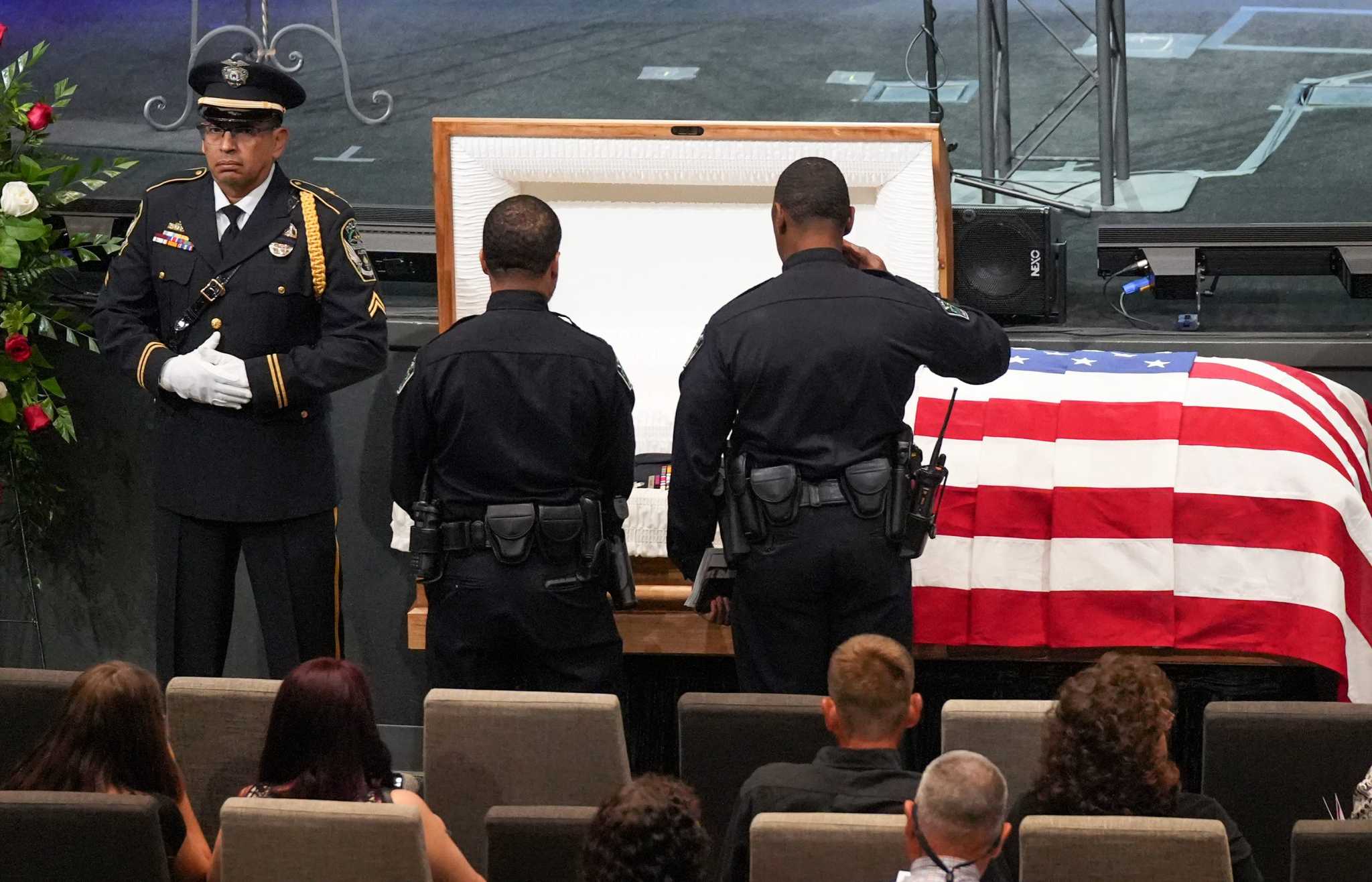 Austin Police Officer Tony Martin funeral at Hill Country Bible Church