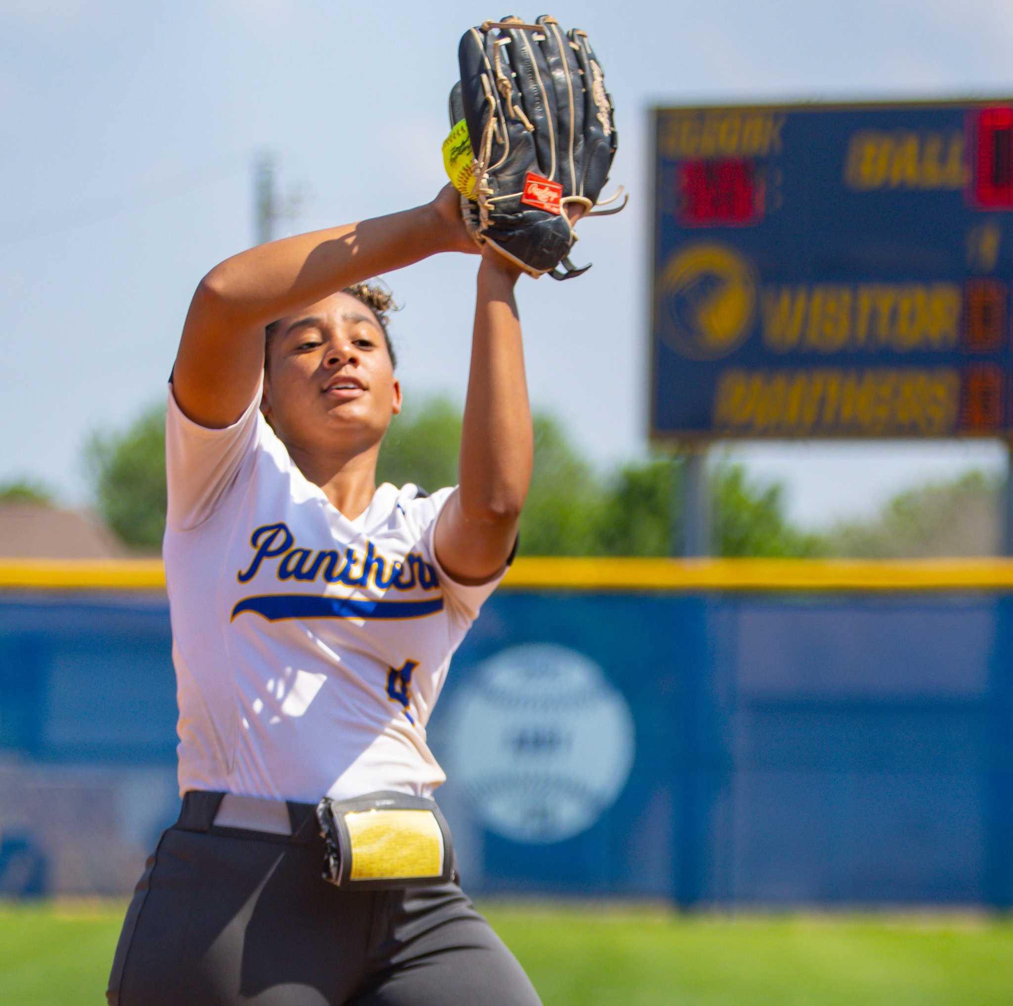Faces off the field: Emma Holmes, senior first baseman, Pflugerville