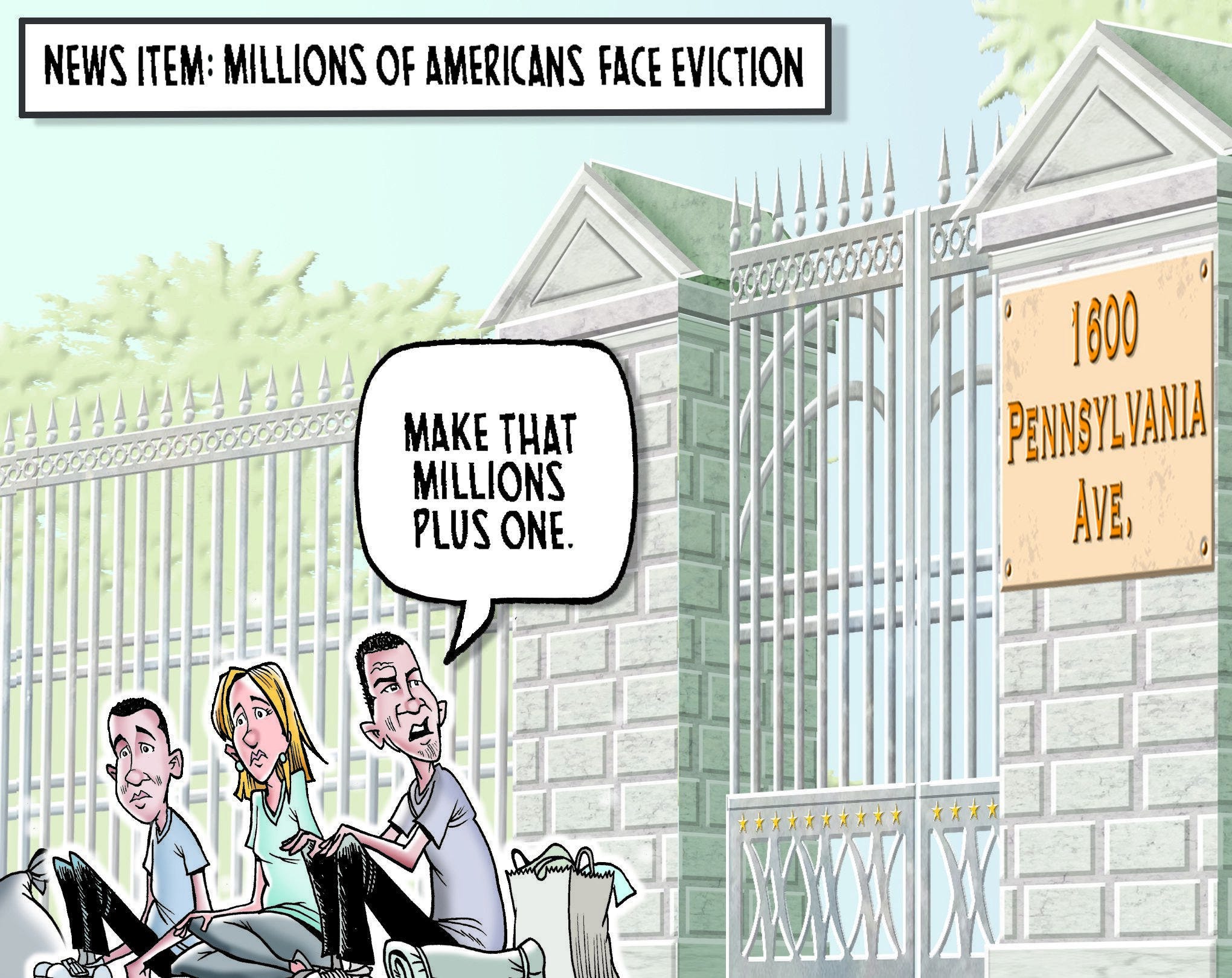 Editorial cartoon: Eviction