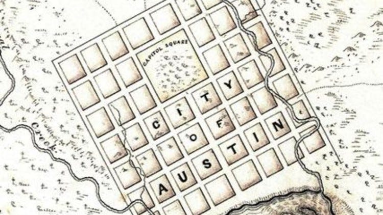 The puzzlement of Austin’s original city plan