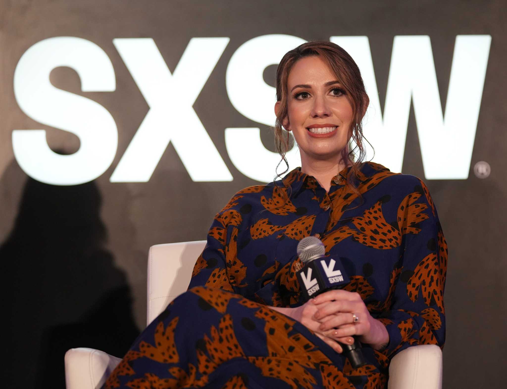 Betty Gilpin fights evil AI in 'Mrs. Davis' trailer at SXSW