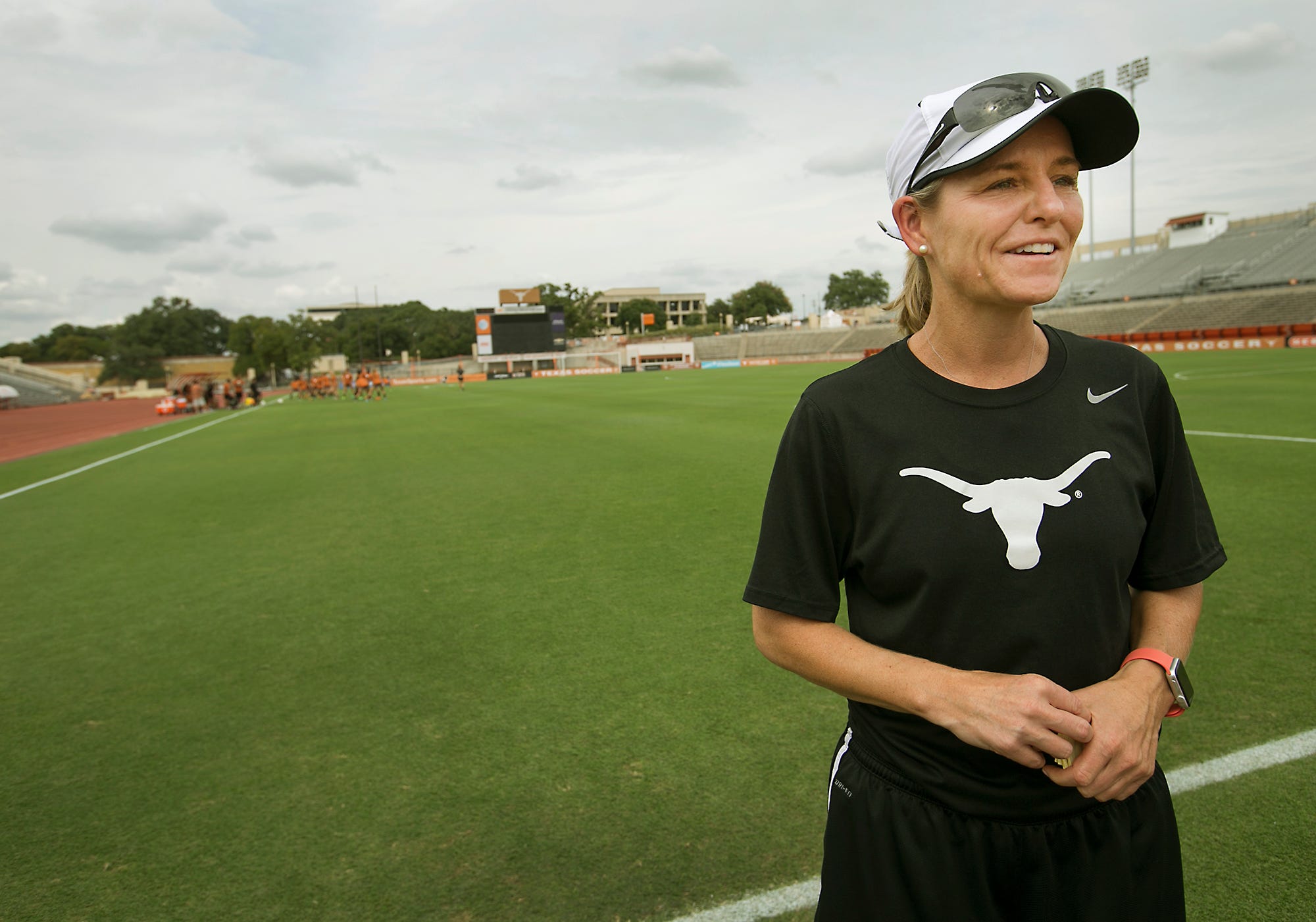 Texas soccer coach Angela Kelly rooting for England, coach