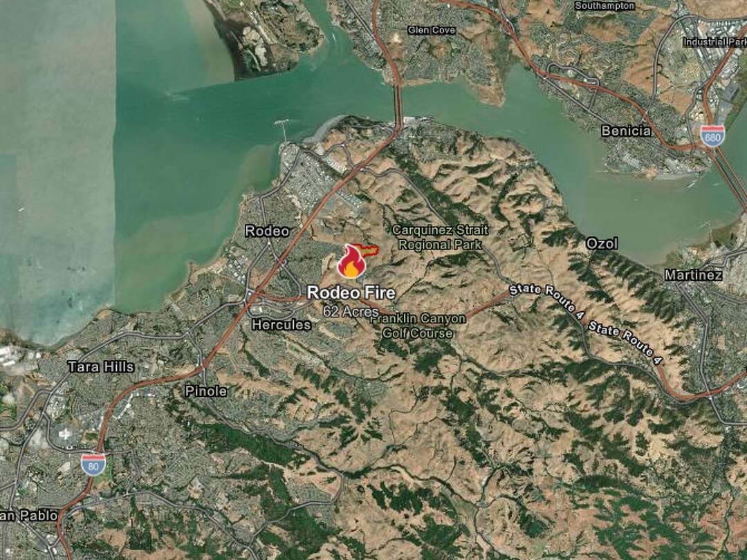 Rodeo Fire off of Highway 4 burns over 60 acres