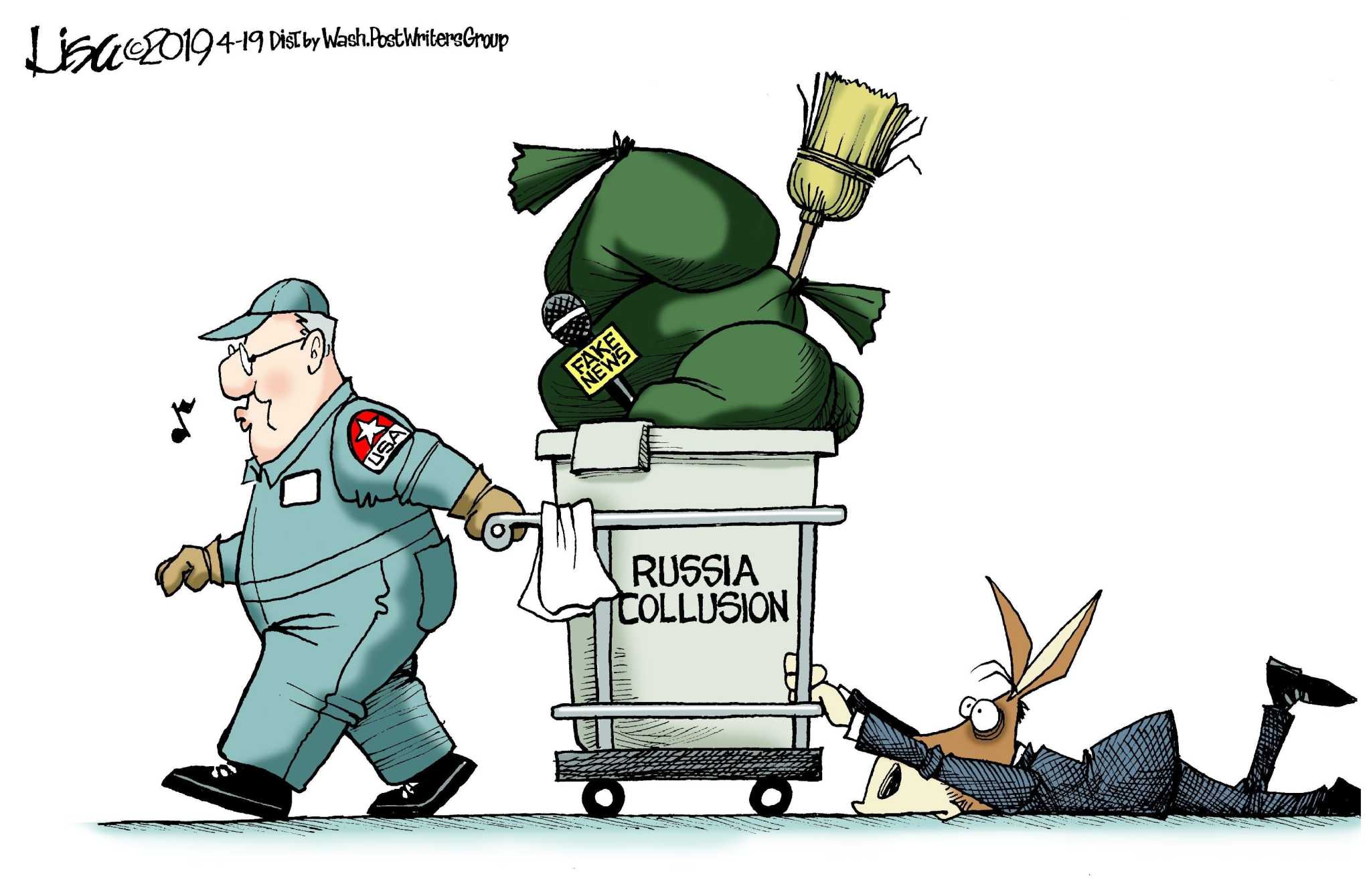 Editorial cartoon: Collusion