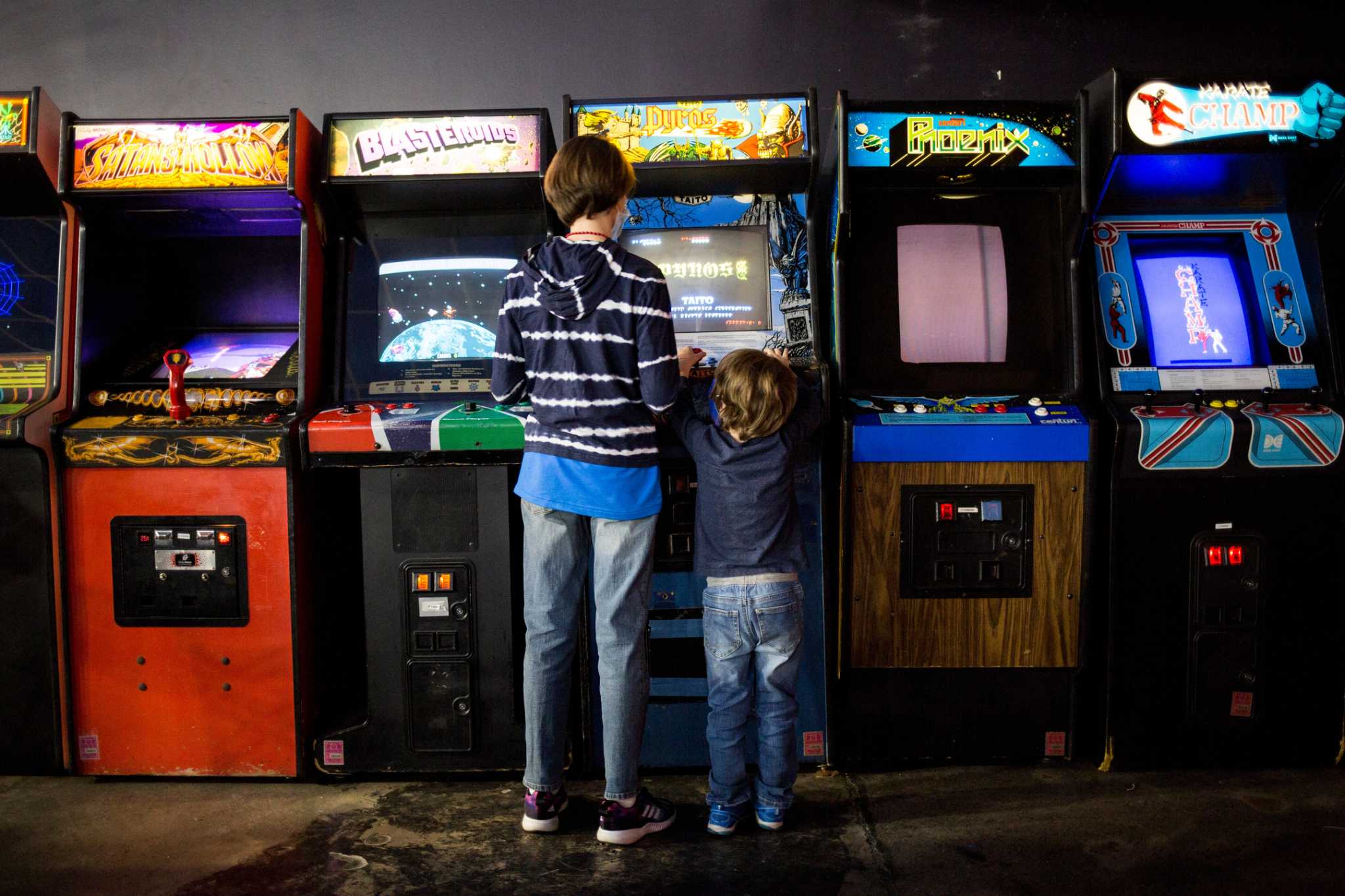 Arcades in Austin with classic video games, like Cidercade, Pinballz
