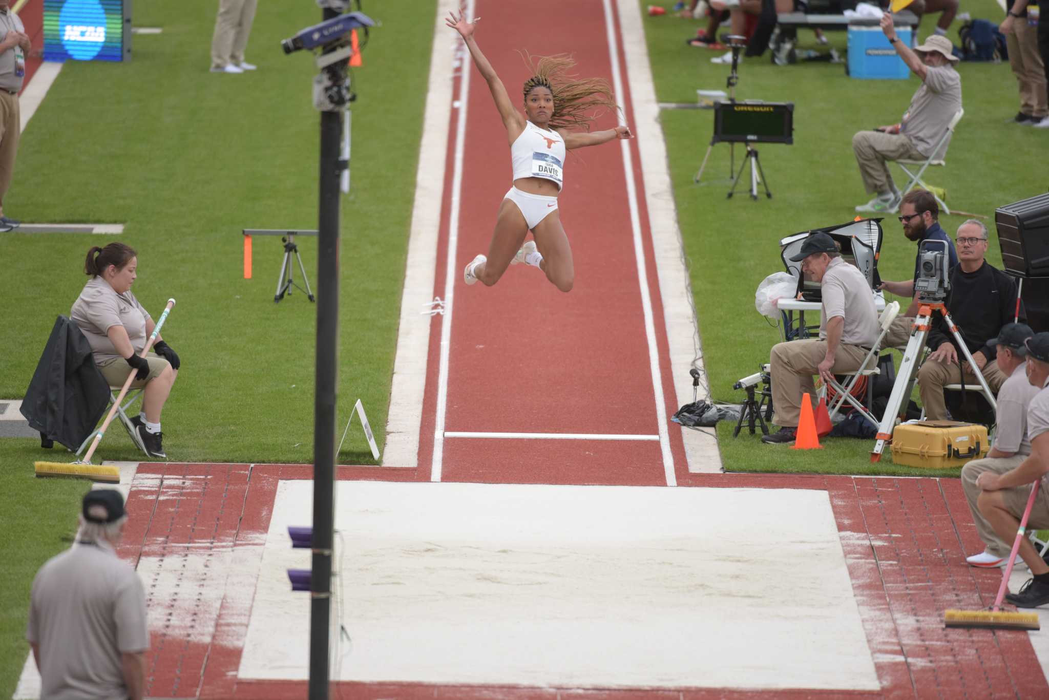 TRACK AND FIELD: Texas' Tara Davis sweeps NCAA's long jump titles