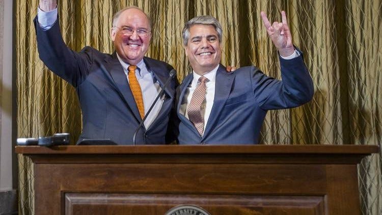 Mike Perrin introduced as Texas’ interim AD