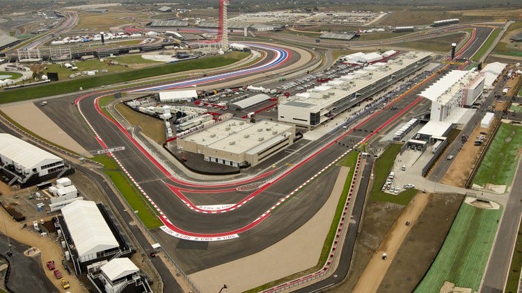 Aerial views of COTA, 11.15.12