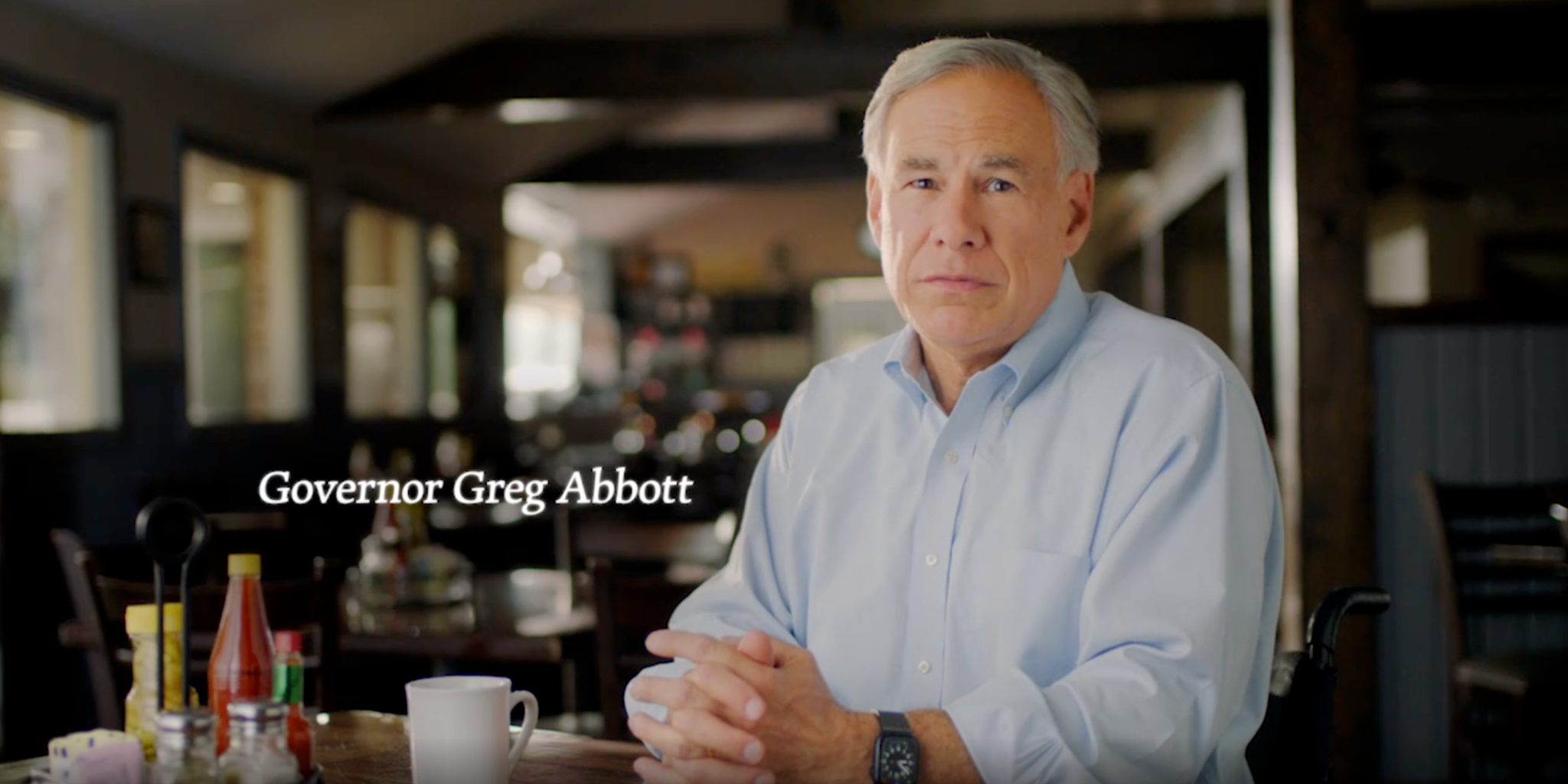 Texas Gov. Greg Abbott ad highlights early job waiting tables