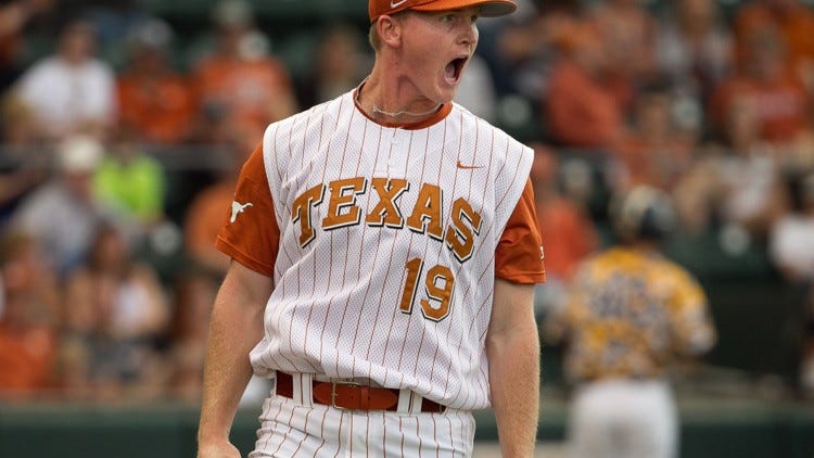 Texas RHP Connor Mayes the Big 12’s top newcomer; game time changed for ...