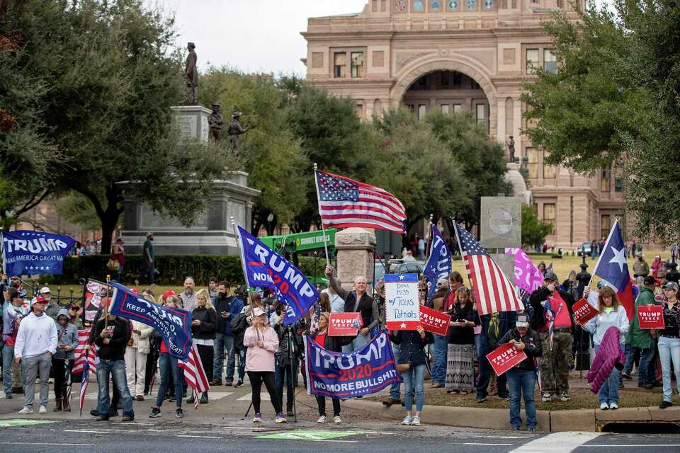 PHOTOS: Trump supporters march to the Texas Capitol to protest election