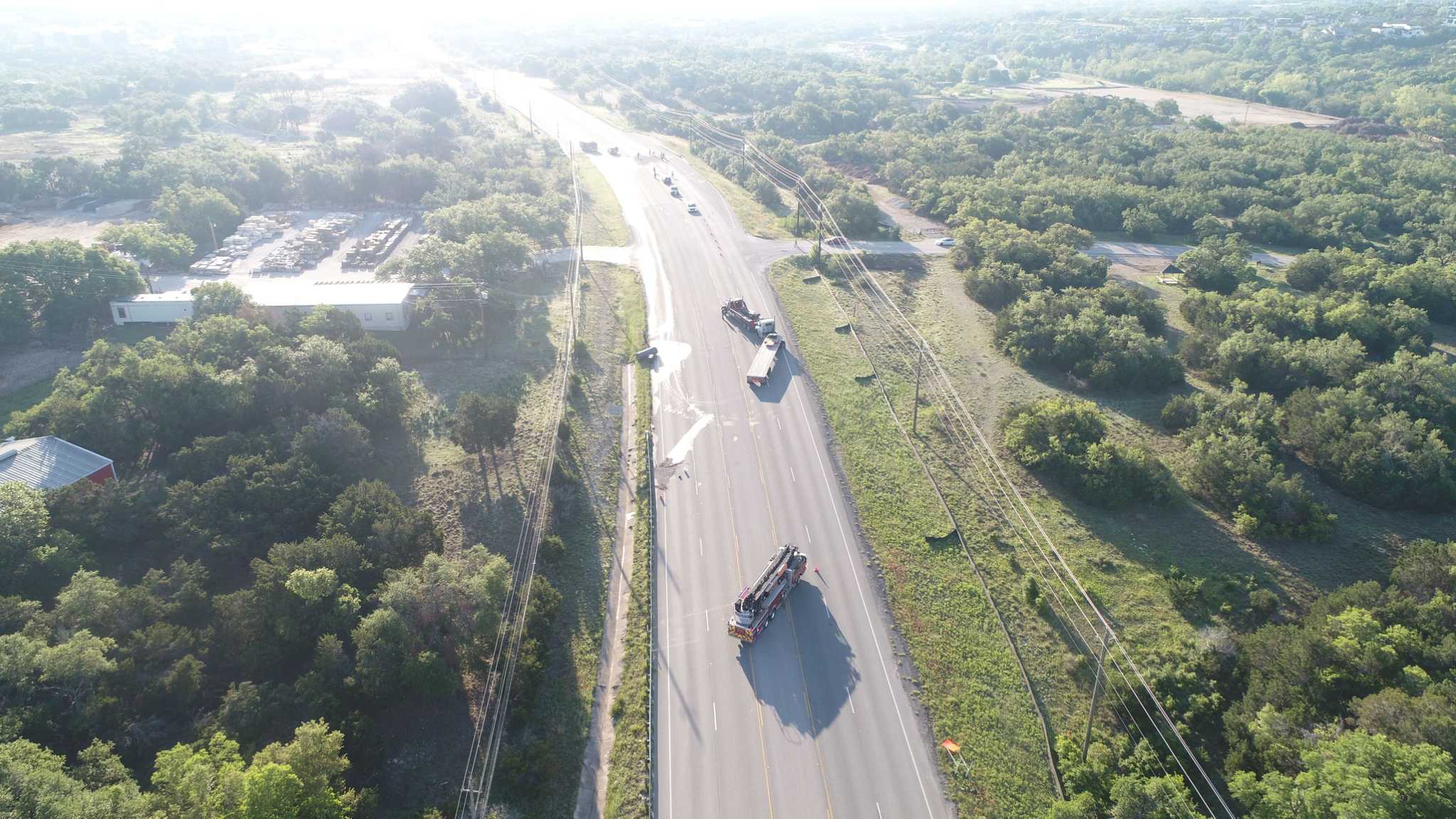 Crews work to reopen Texas Highway 71 in Bee Cave following fuel spill