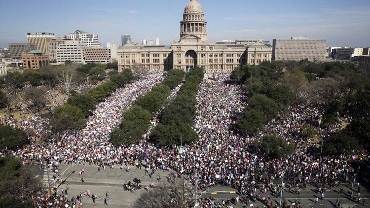 52,000 showed up, say experts who sized up Women’s March in Austin