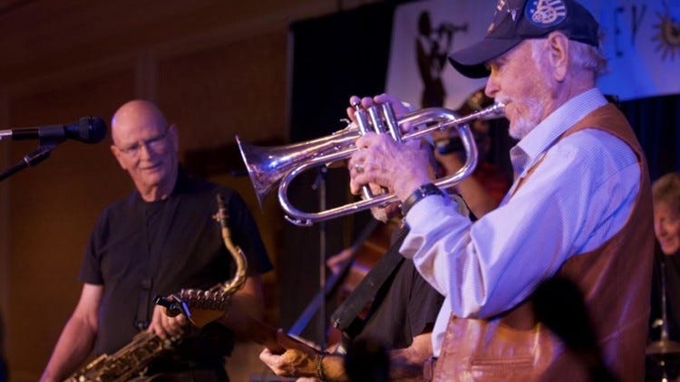 Joe Bryant has been blowing his horn for more than 80 years