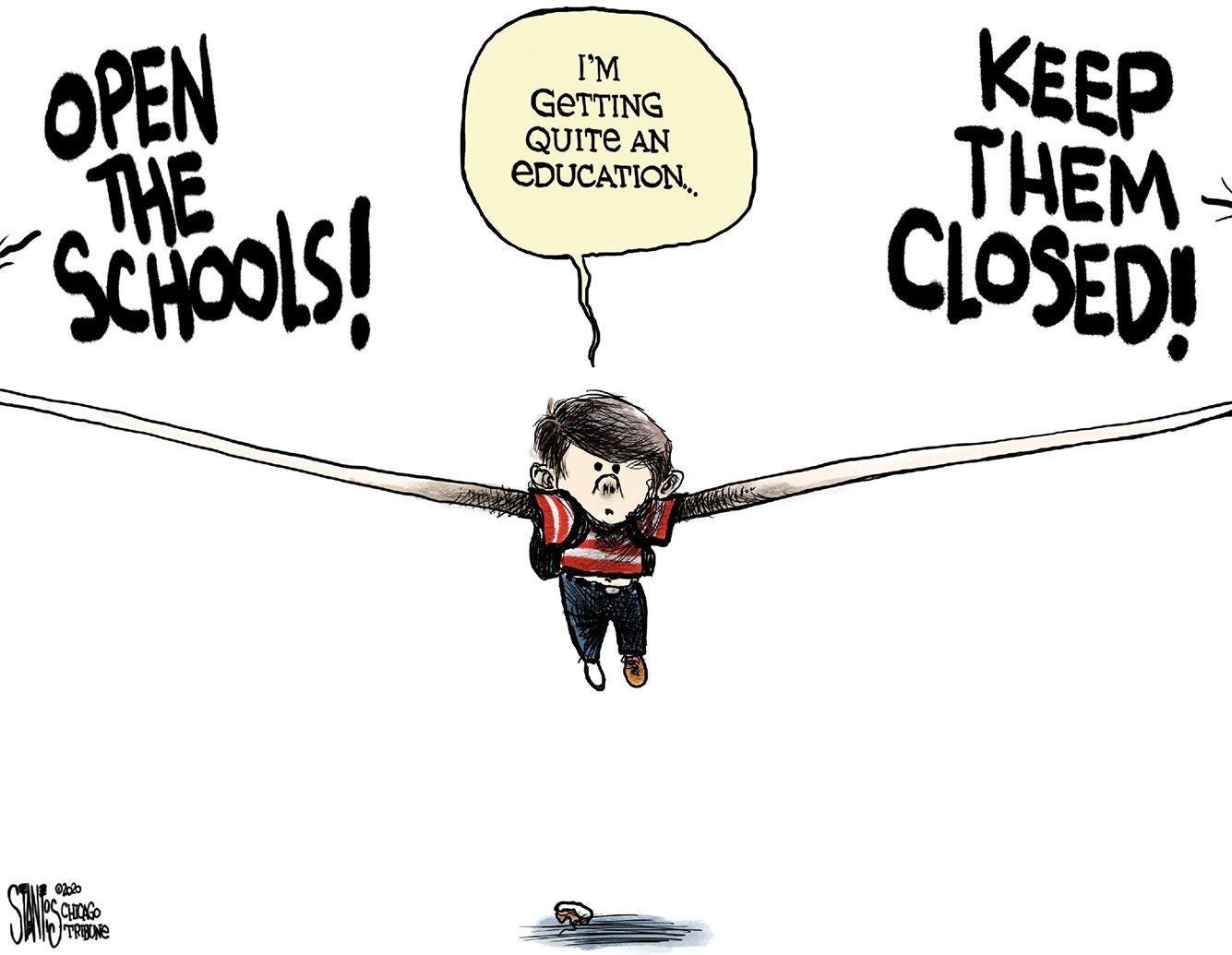 Editorial cartoon: Feeling torn