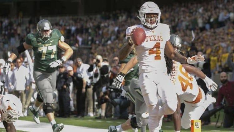 DeShon Elliott, Breckyn Hager named to PFF Big 12 Team of the Week