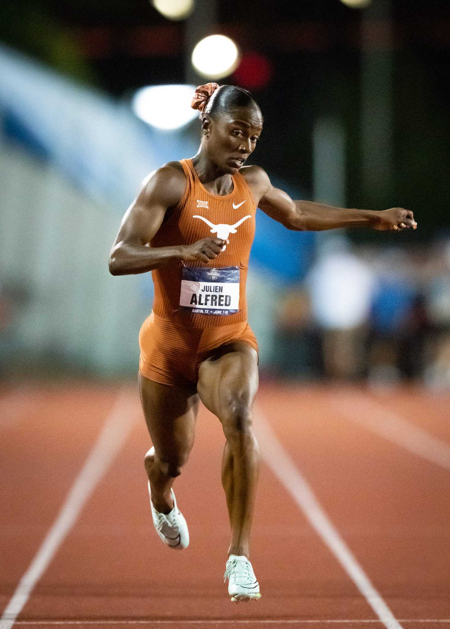 Former Texas track & field star Julien Alfred wins 2023 Bowerman Award