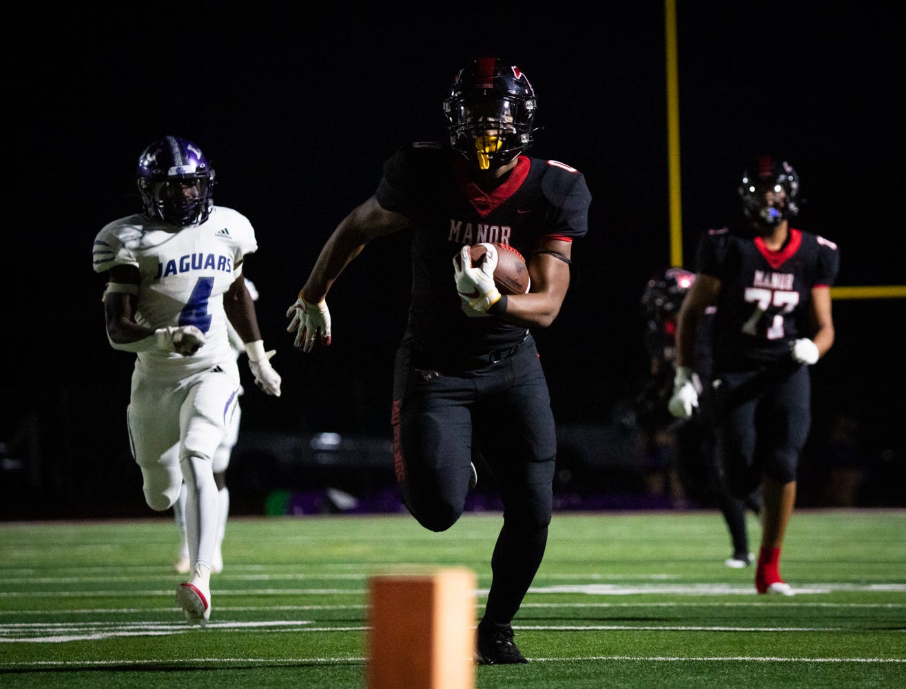 Manor football shows balance as new Class 6A school defeats LBJ