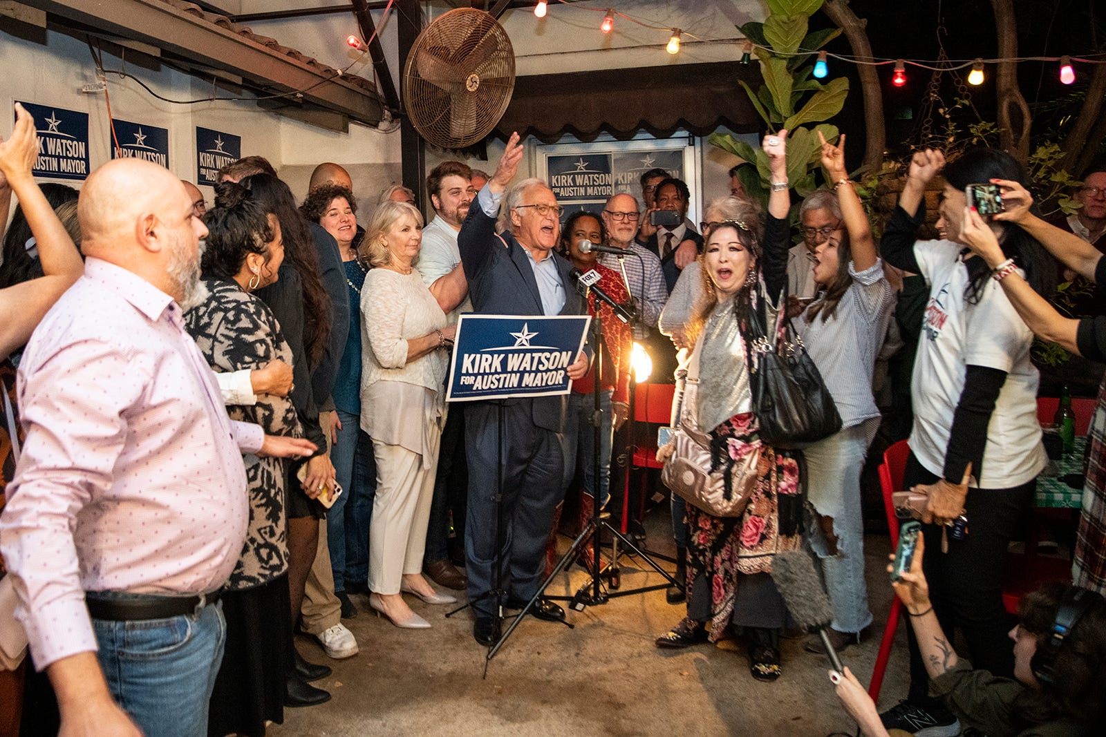 Photos: Kirk Watson celebrates win in Austin mayoral election