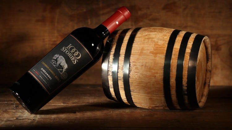 What’s that wine doing in a whiskey barrel?